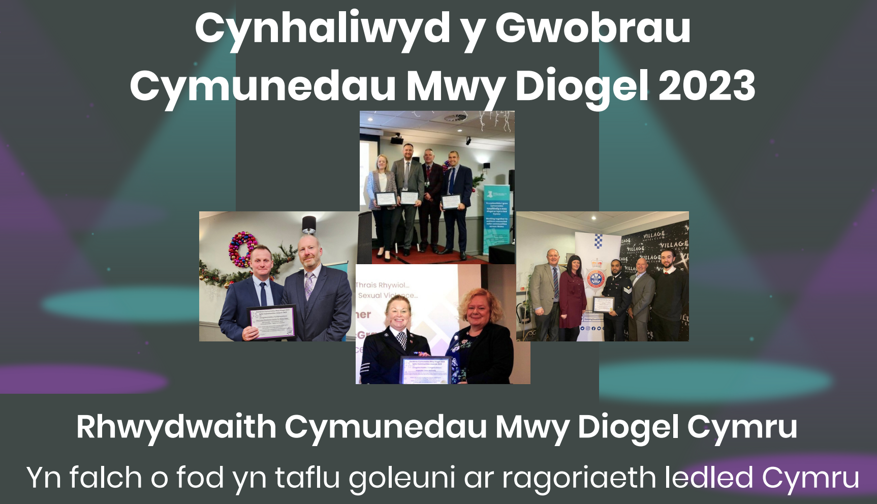 Gwobrau Cyntaf Cymunedau Mwy Diogel 2023 - Wales Safer Communities